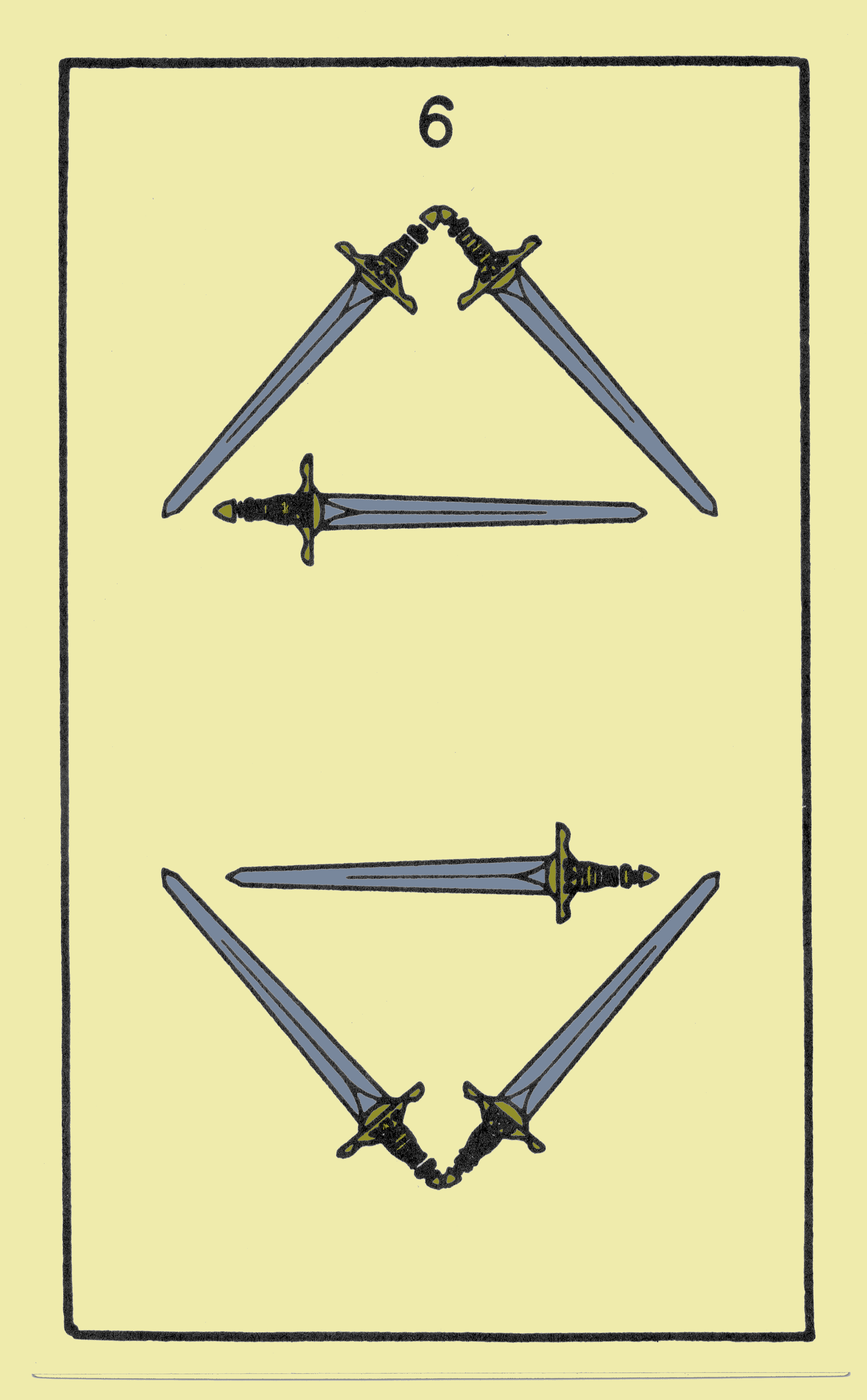 Tarot Encyclopedia – The Six of Swords | Moderately Quick Silver